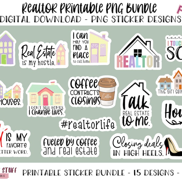 Realtor Stickers - Etsy