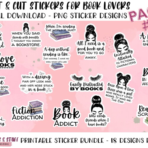 Printable PNG Designs for Writing Stickers Print and Cut PNG - Etsy