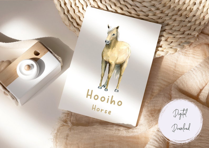 Farm Animals in Maori & English Flashcards Instant Digital | Etsy