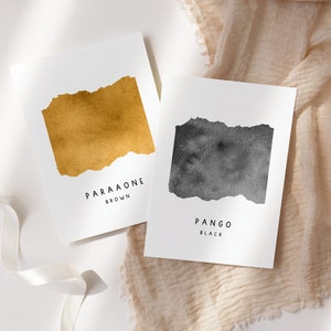 Watercolor Color Flashcards in Maori & English, Set of 12 Instant PNG ...