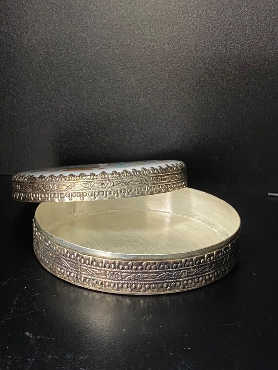 Beautiful Vintage Chinese Silver Plated Round Small J… - Gem