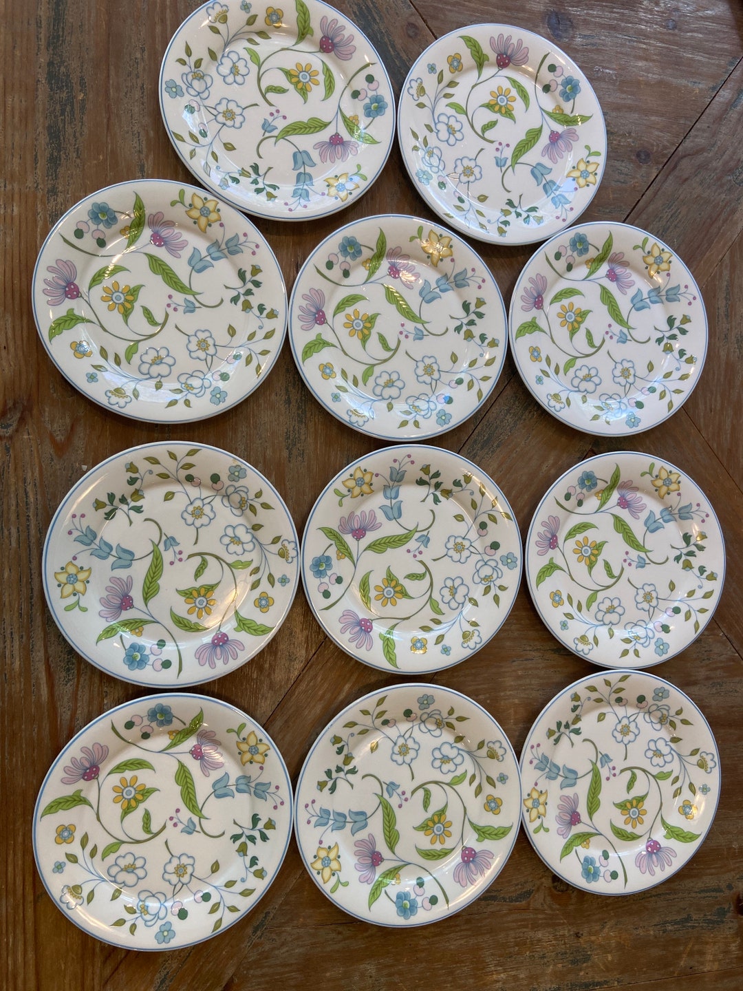 Vintage Spode Afton China Bread and Butter Plates 6 1/4” Floral Pattern ...