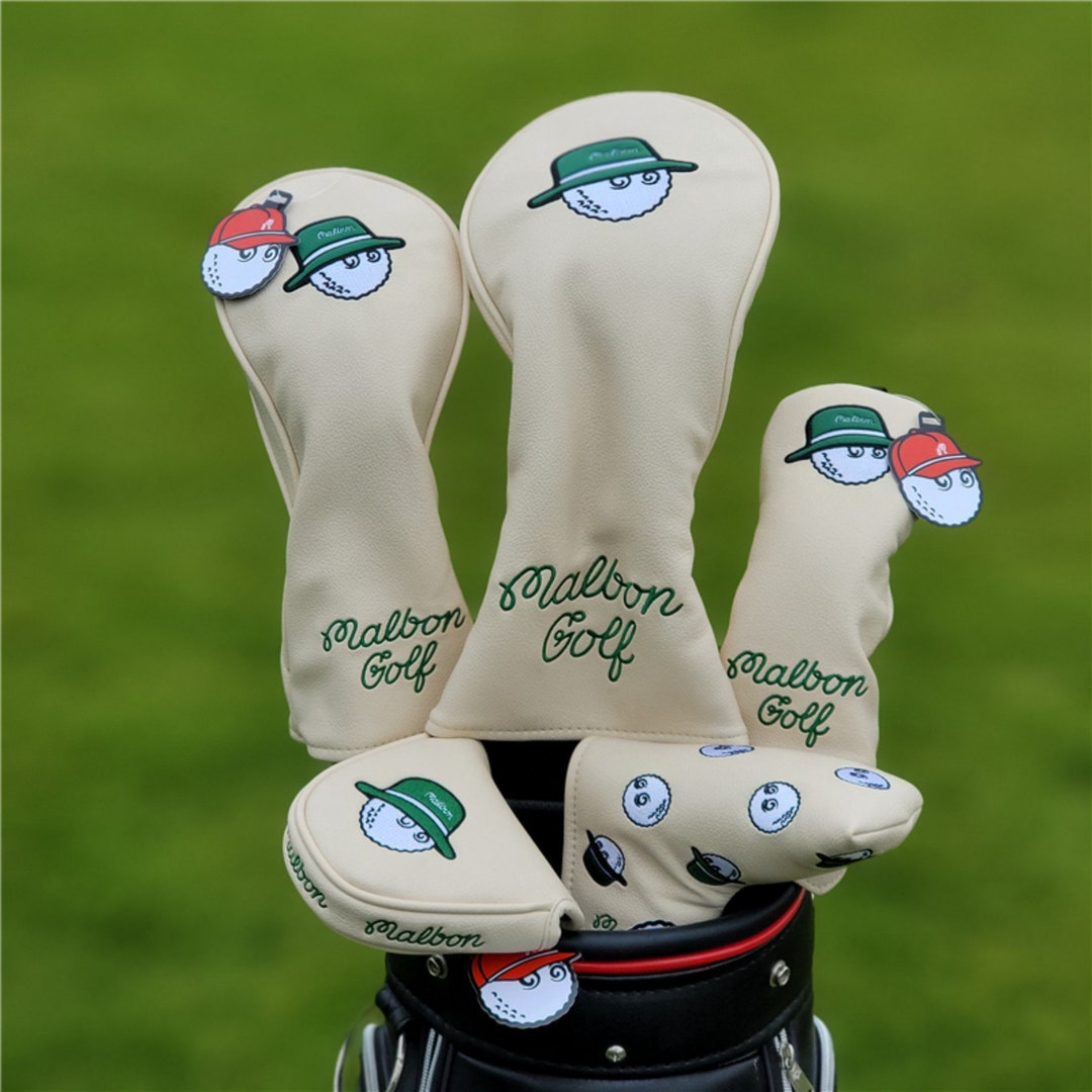 Malbon Golf Leather Headcovers Golf Head Cover for - Etsy