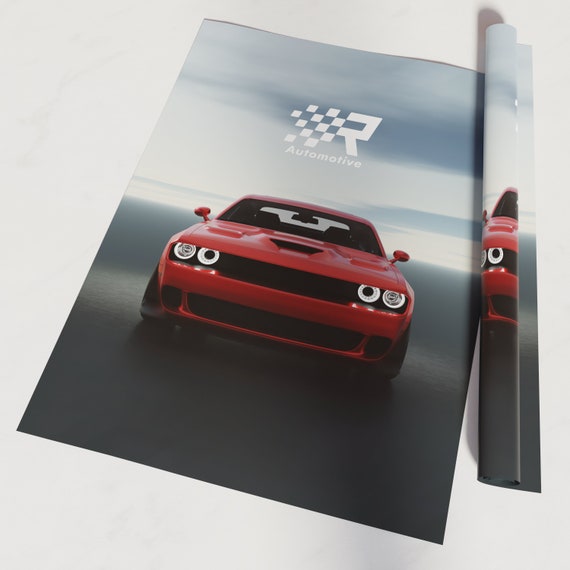 Dodge Challenger SRT Hellcat Devil Red digital | Etsy