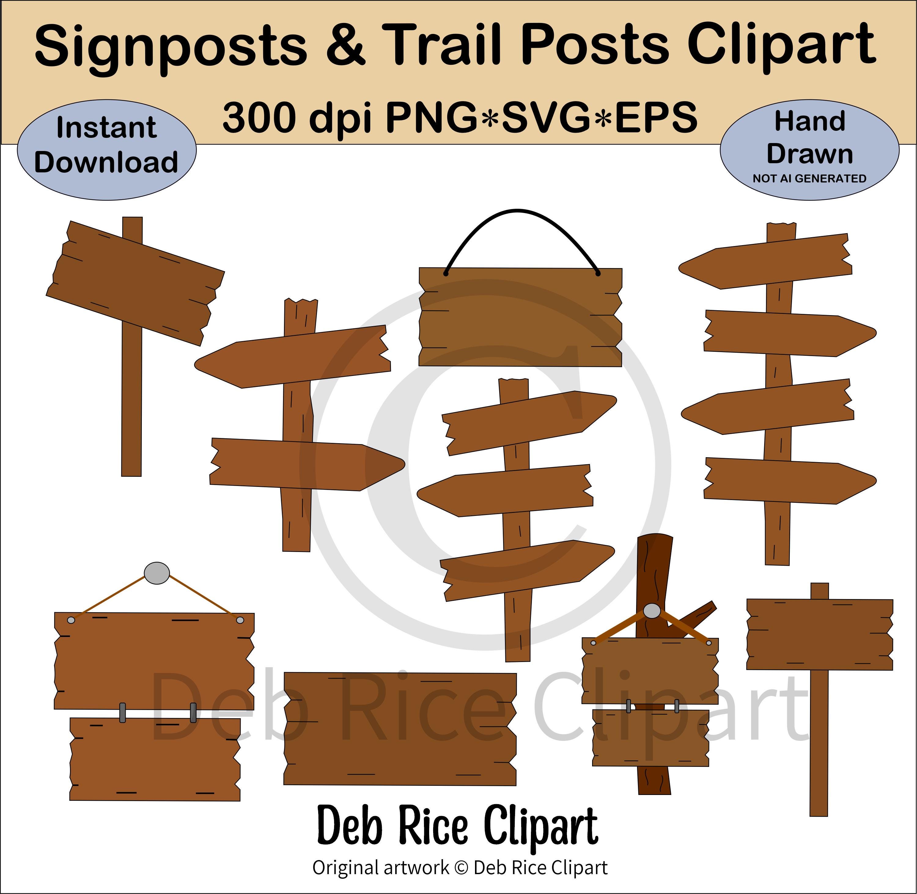 Trail Sign Clipart