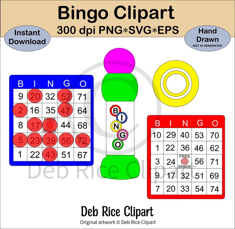 Bingo Clipart - Blank Bingo Balls to Add Your Own Numbers, Bingo Ball ...