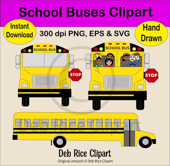 School Bus Kids Clipart