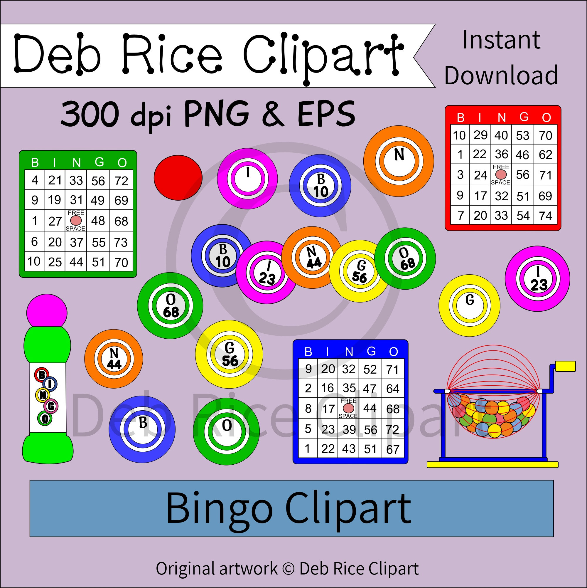 Bingo Clipart Blank Bingo Balls to Add Your Own Numbers - Etsy