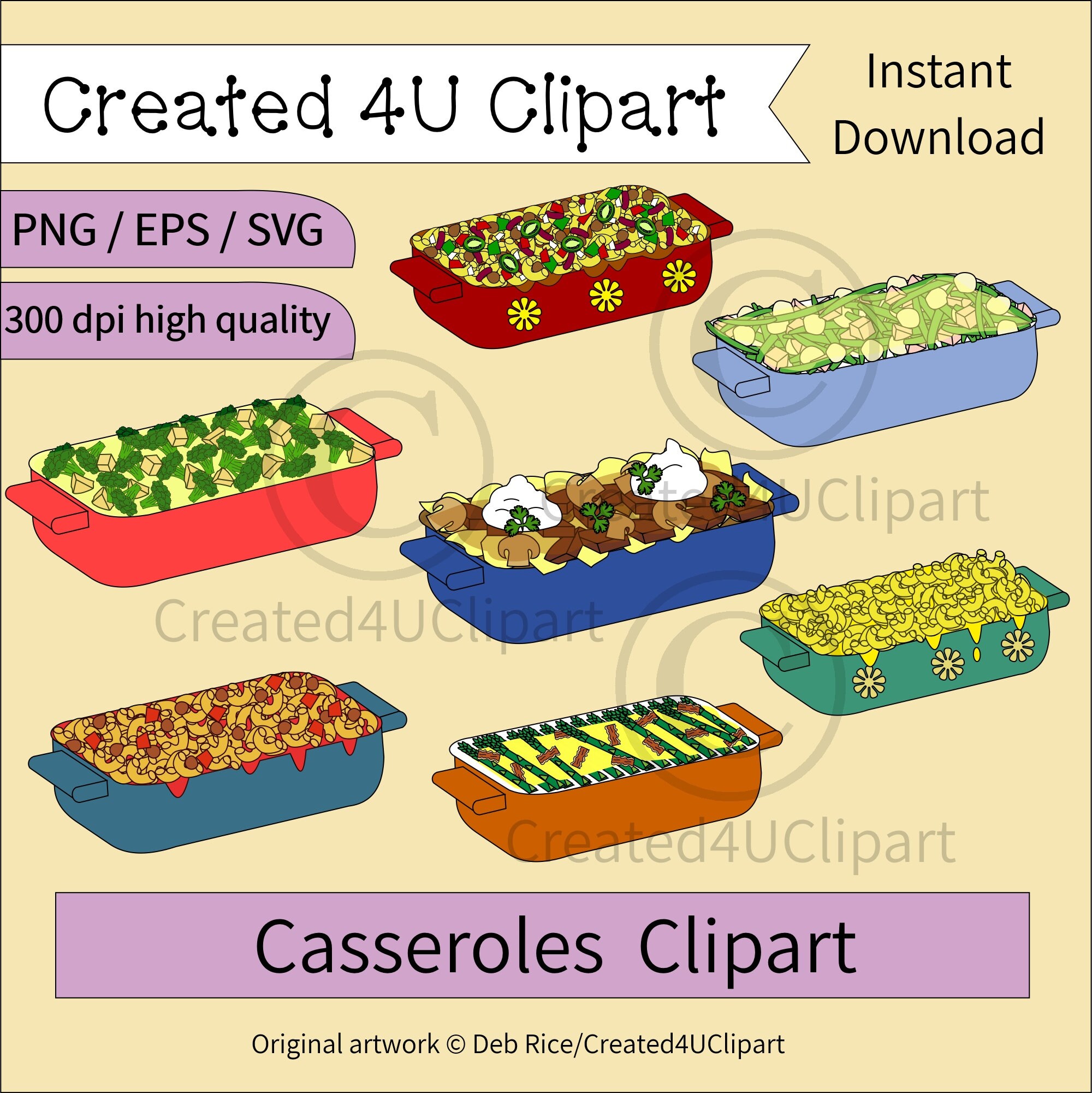 Green Bean Casserole Clipart