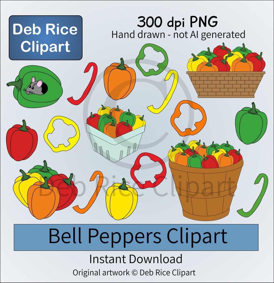 Bell Peppers PNG Clipart Bell Pepper Slices, Bell Pepper Baskets ...