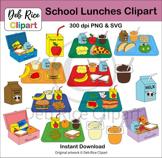School Lunch Tray Clipart