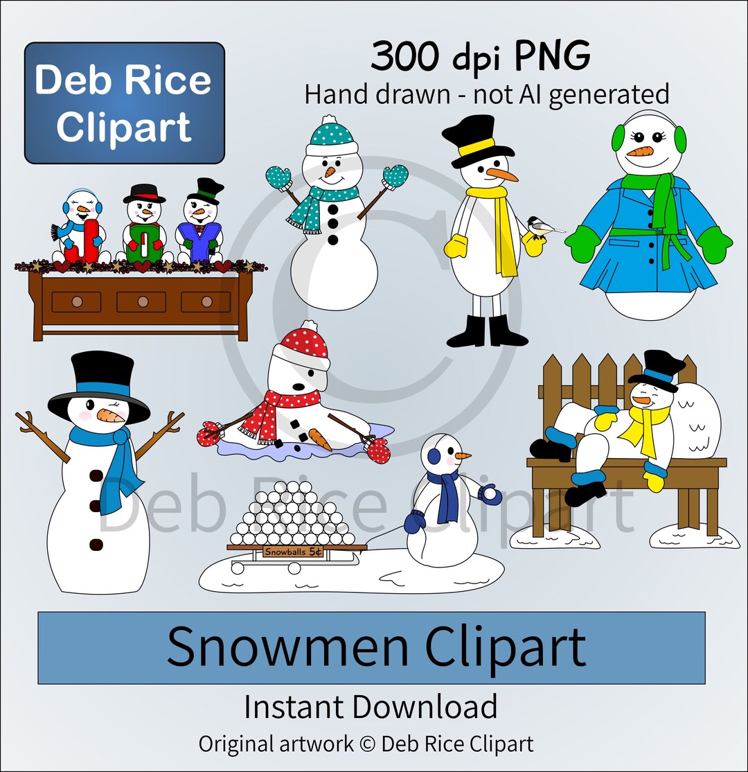Snowmen PNG Clipart Snowman Sleeping on Bench, Melting Snowman, Snowmen ...