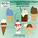 Ice Cream and Popsicles Clipart Orange Creamsicle, Soft Serve Ice Cream ...