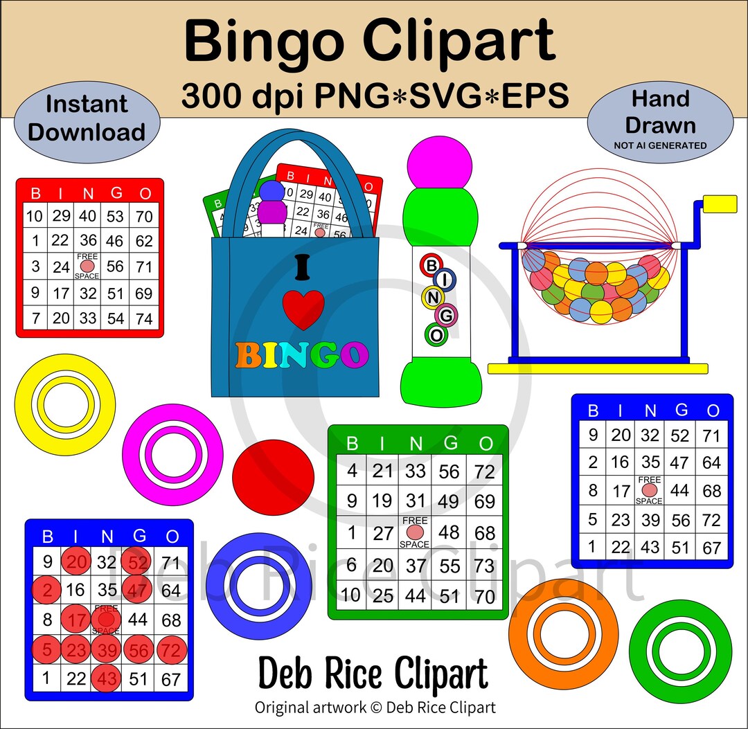 Bingo Clipart - Blank Bingo Balls to Add Your Own Numbers, Bingo Ball ...