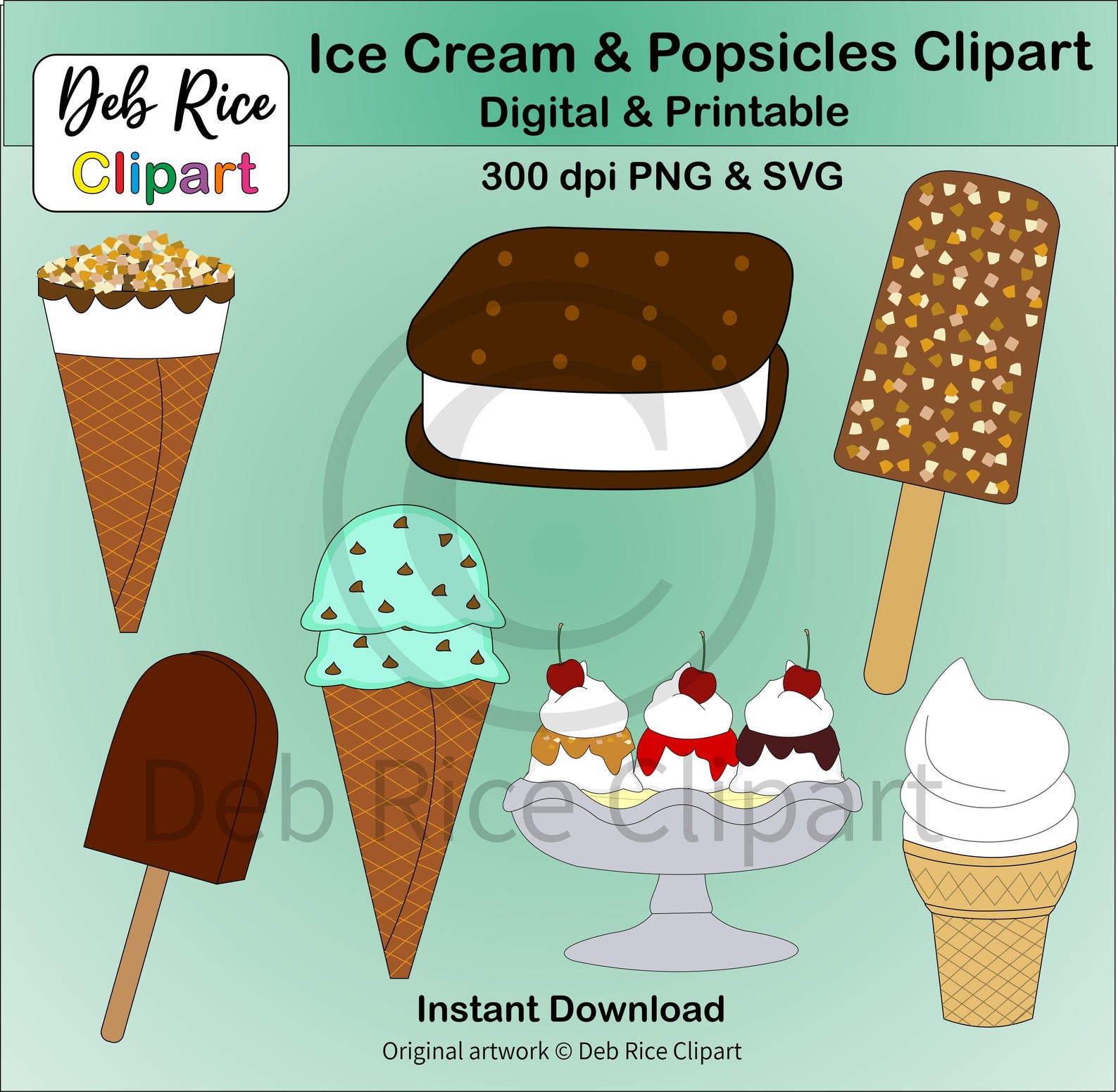 Ice Cream and Popsicles Clipart Orange Creamsicle, Soft Serve Ice Cream ...