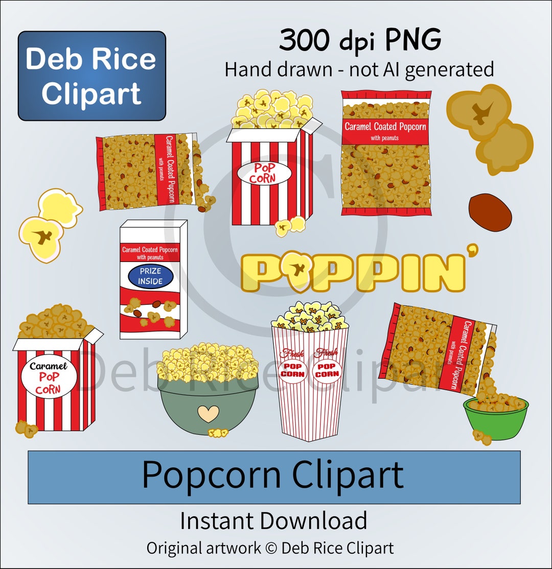 Popcorn PNG Clipart Caramel Popcorn, Caramel Popcorn Bags, Popcorn ...