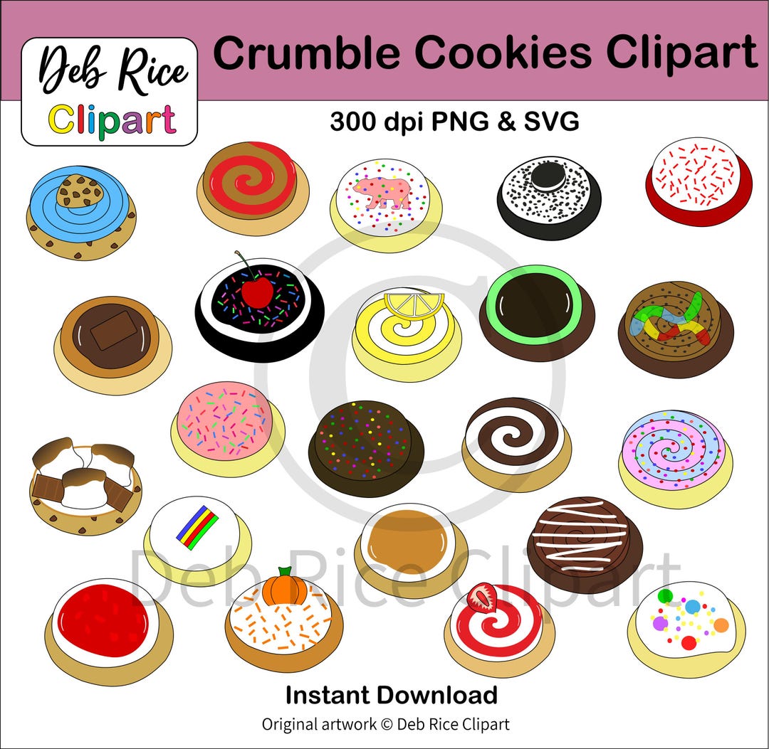 Crumble Cookies Clipart Cookies, Berry Crunch Crumble Cookie, Dirt ...