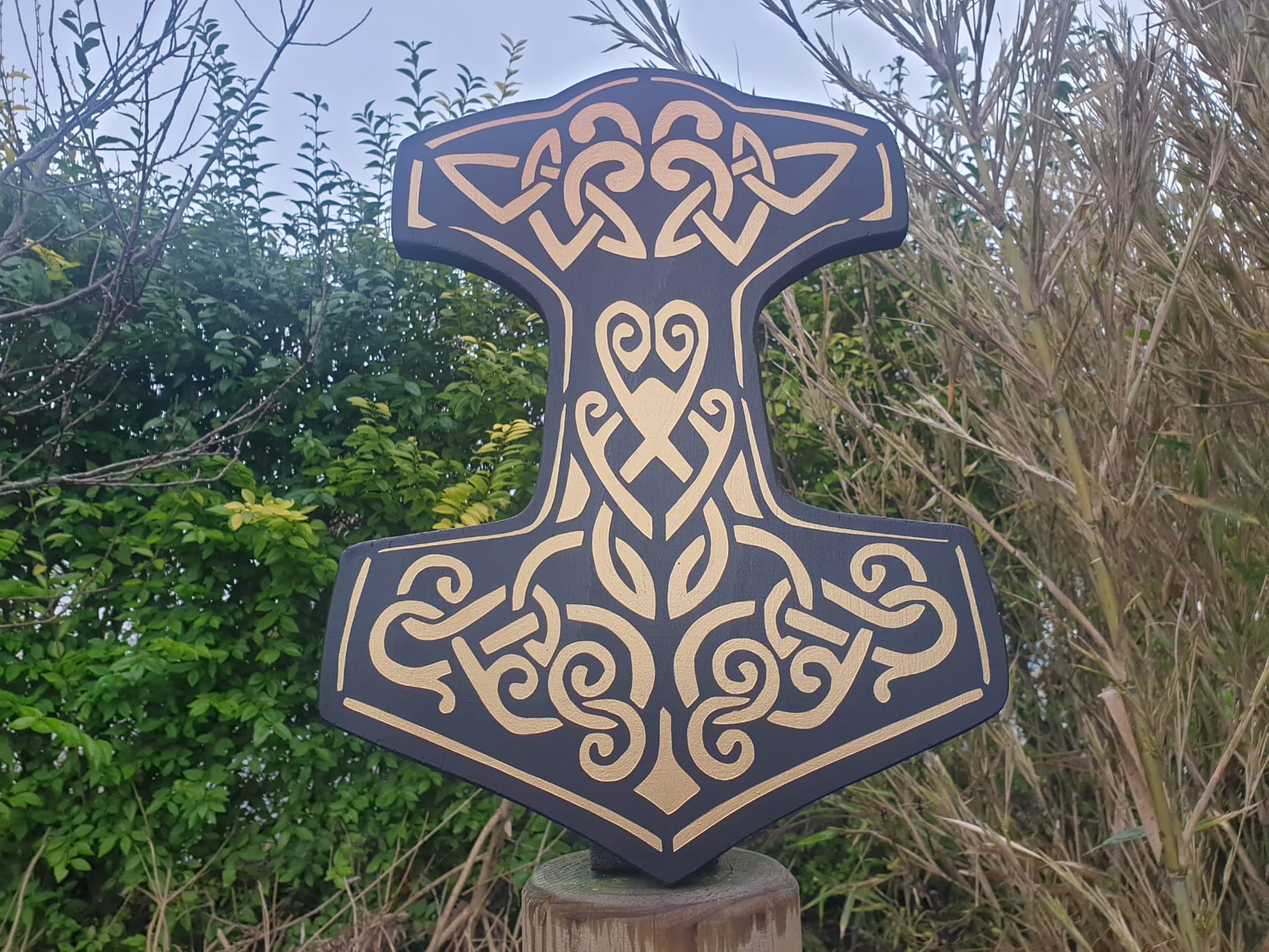 Viking Mjolnir Sign - Etsy UK