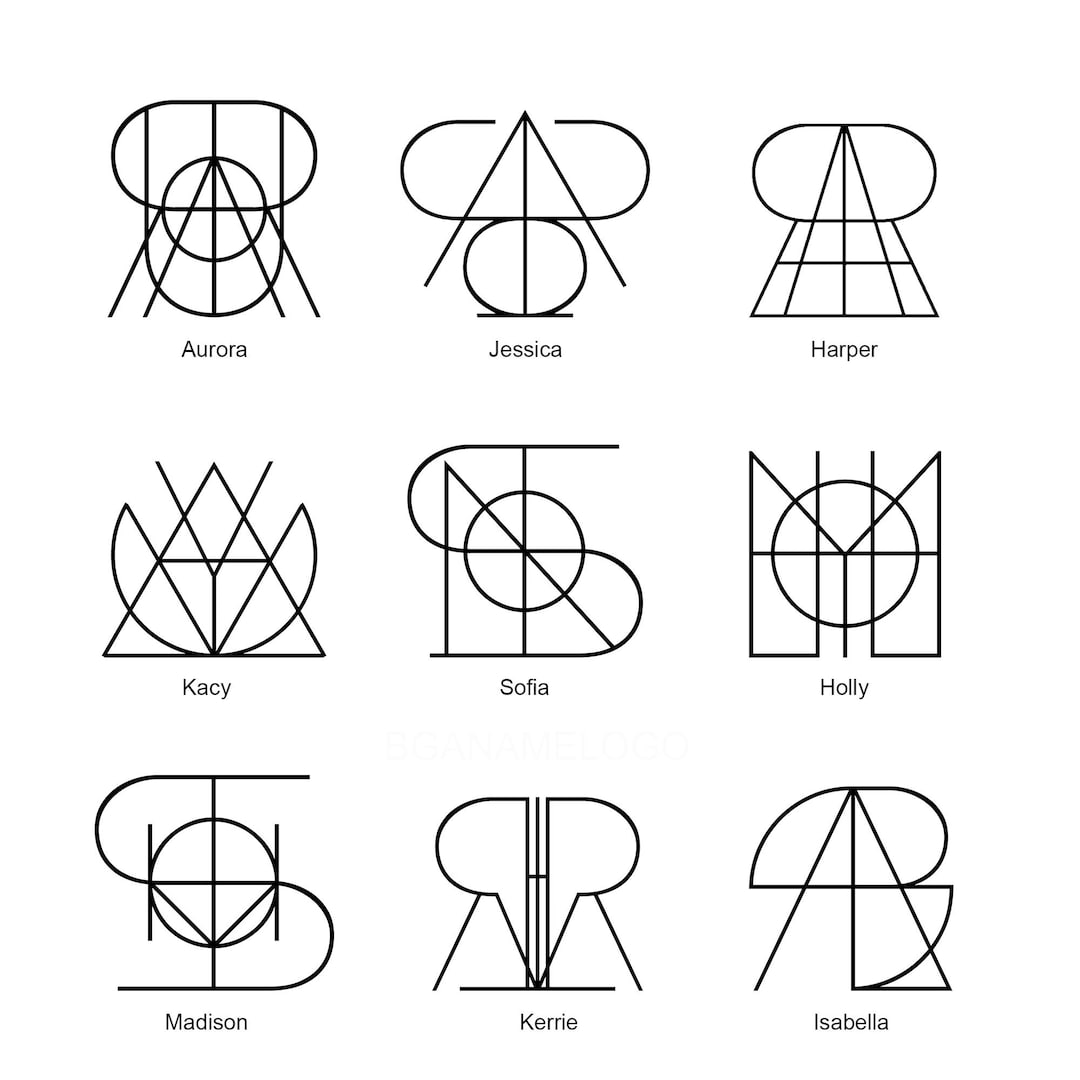 Custom Name Logo | Minimalist Logo Design | Tattoo Style Name Logo ...