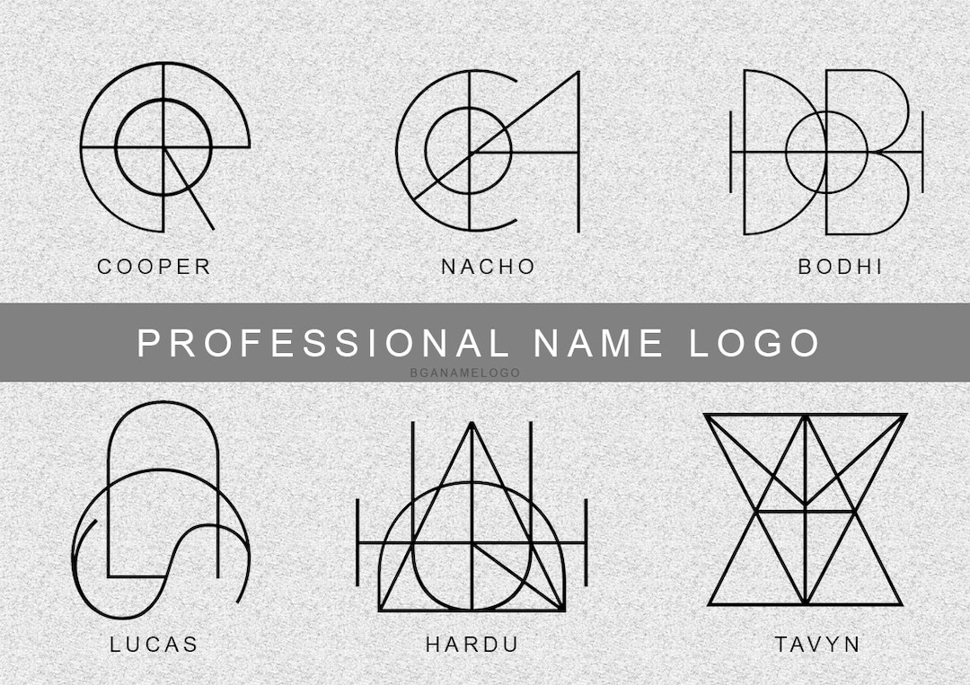 Custom Name Logo, Minimalist Name Tattoo Design, Personalized Digital ...