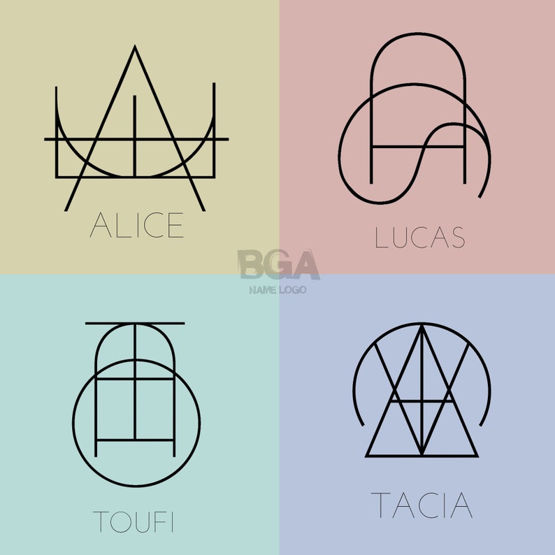 Name Logo /custom Name Logo Tattoo Design / Ready Logo / - Etsy