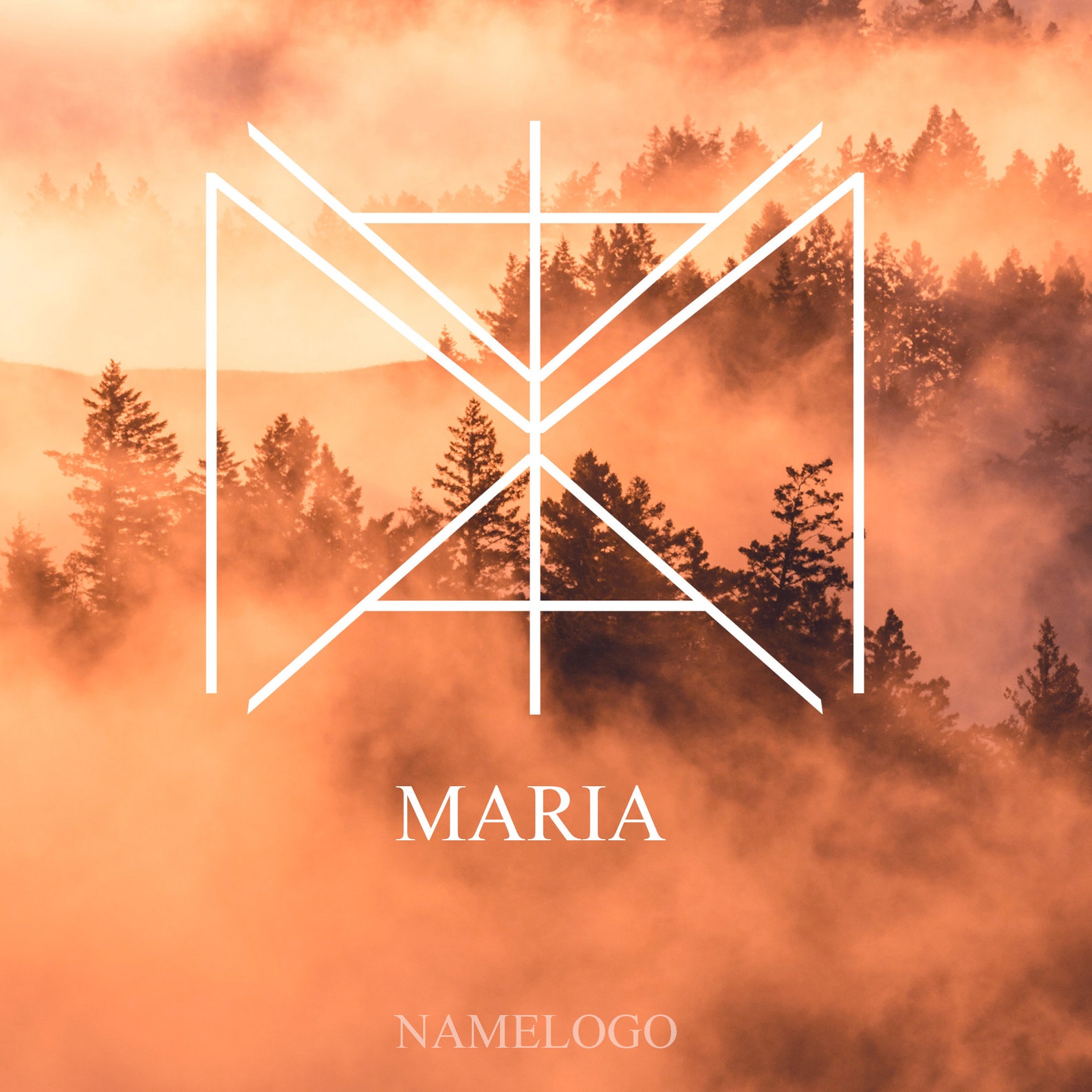 Personalized Name Logo – Letter Tattoo Design, Minimalist Monogram Logo ...