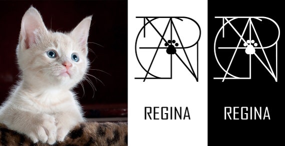 Pet Name Logo name Logo Animal Sign Animal Name Gift - Etsy