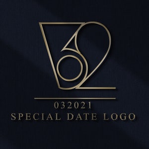 Special Date Logo, Wedding Date Monogram, Birth Time Logo Tattoo ...