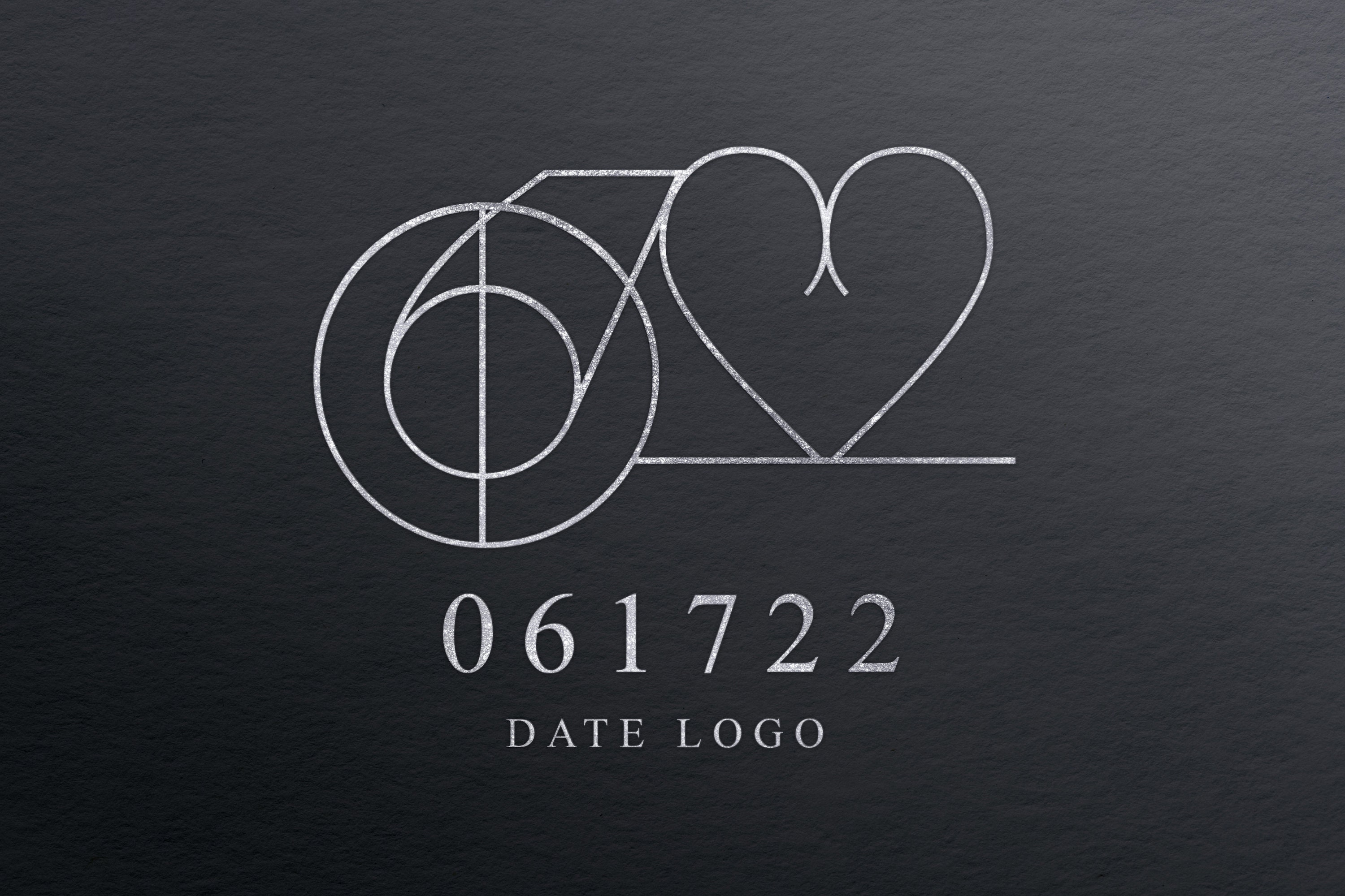 Special Date Logo, Wedding Date Monoragram, Anniversary Gift, Birth ...