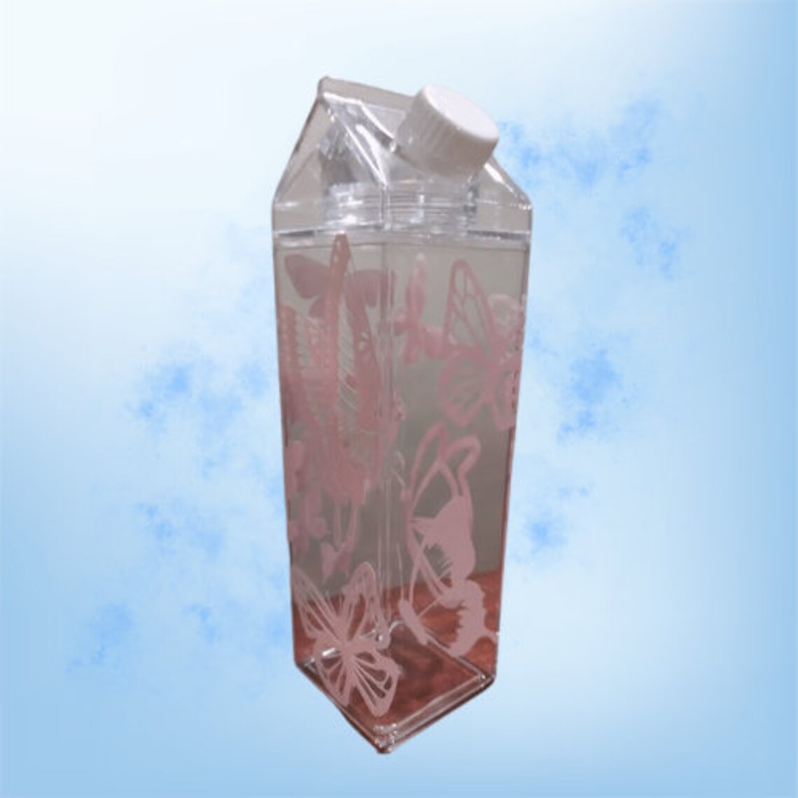 Vinyl Wrapped Plastic Milk Bottle, Cute Decorated Milk Bottle, Ready ...