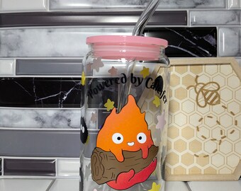 Soot Sprite Glass Cup, Iced Coffee Cup, Vinyl Tumbler, Anime Cup, Beer ...