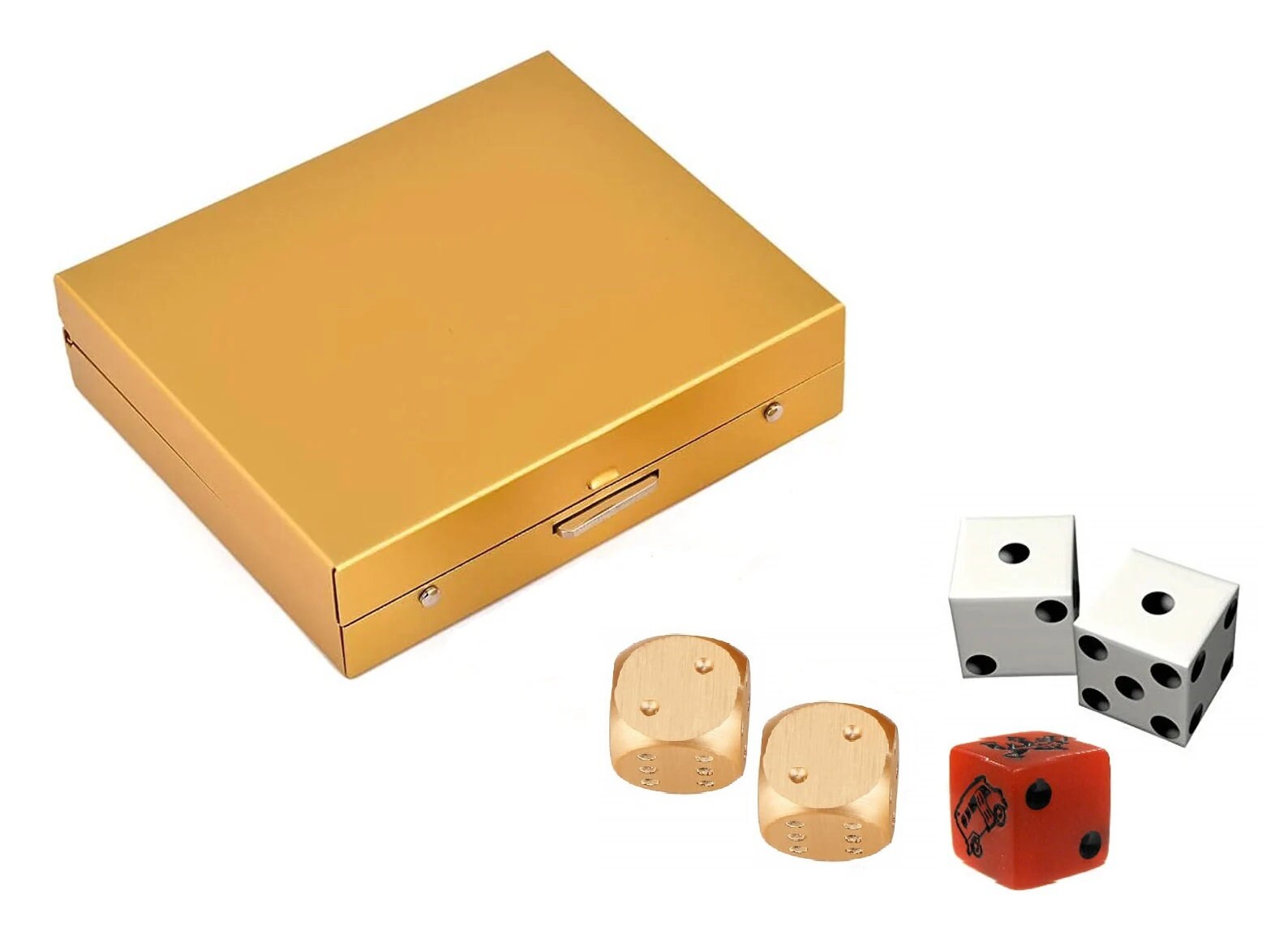 Monopoly Dice Set Gold White Red Speed Dice Boxed Gift Set Die - Etsy UK