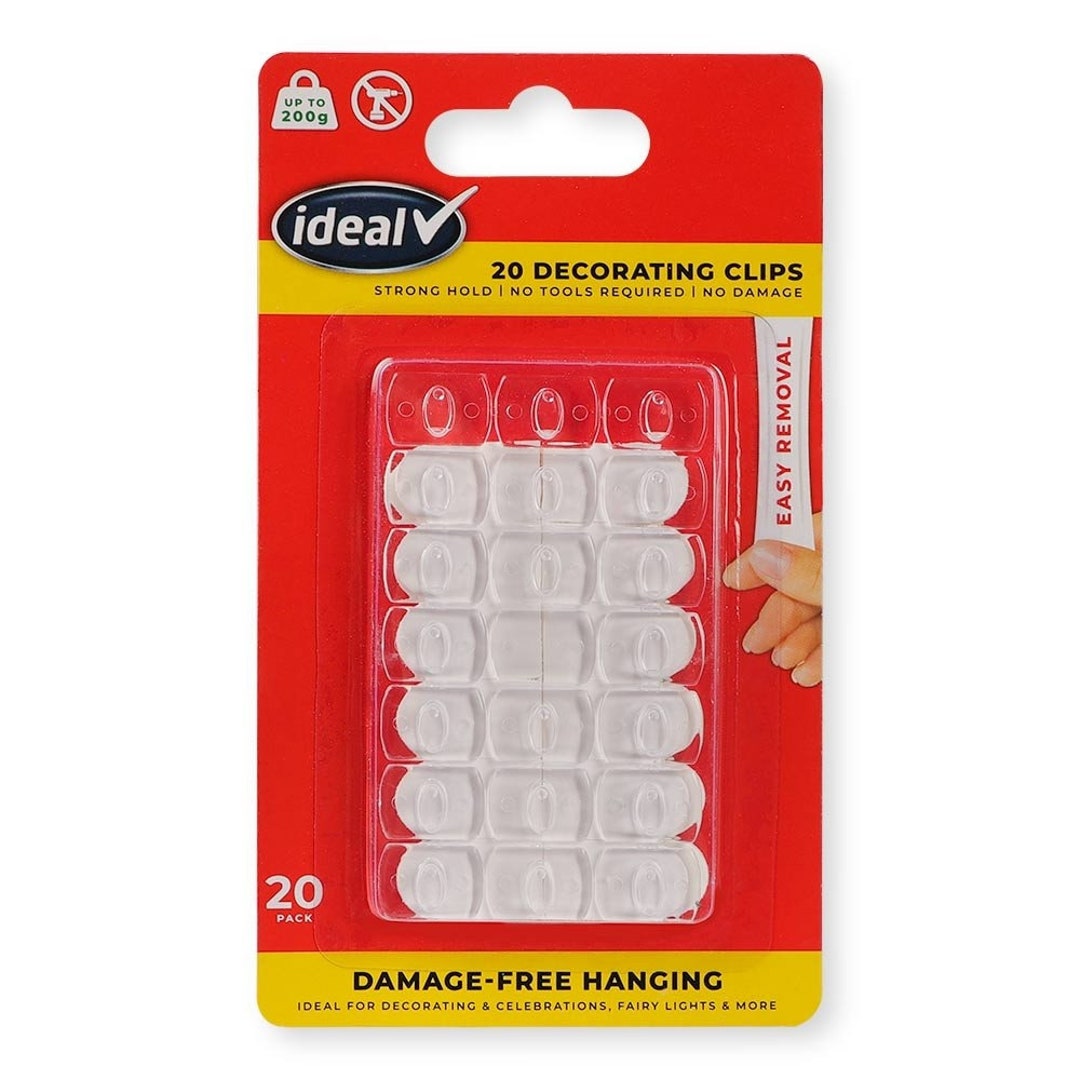 Decoration Clips Clear X20 No Damage Self Adhesive Invisible - Etsy