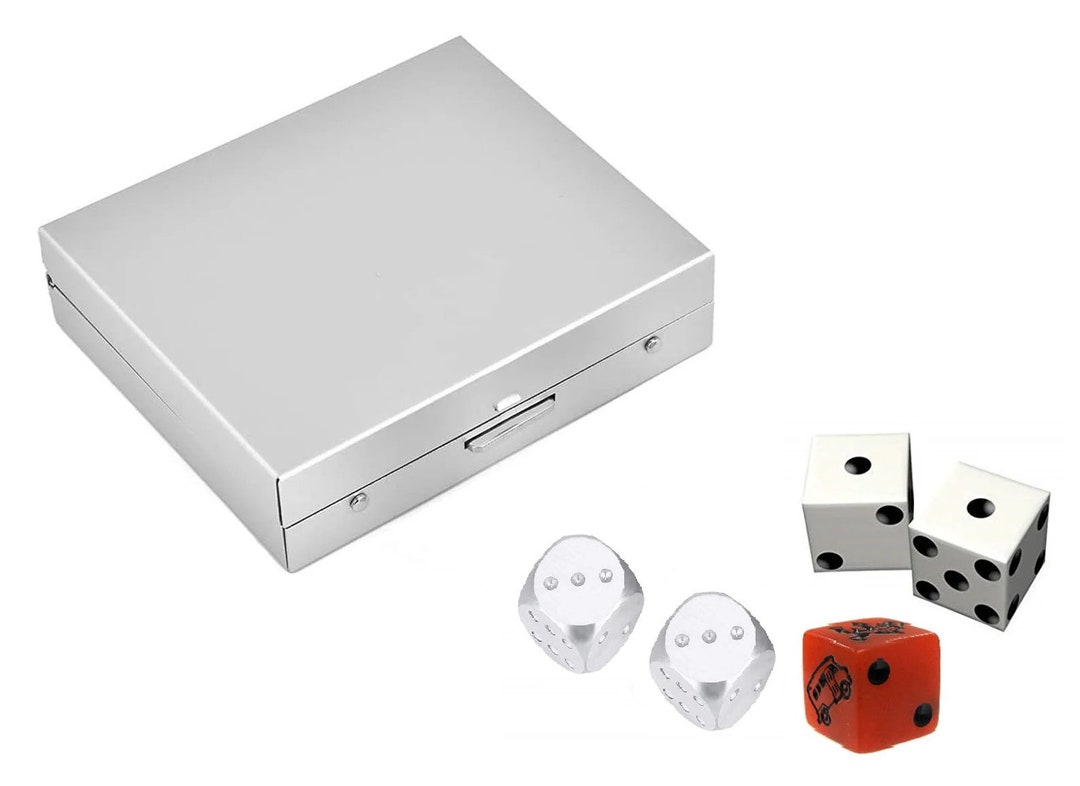 Monopoly Dice Set Silver White Red Speed Dice Boxed Gift Set - Etsy UK