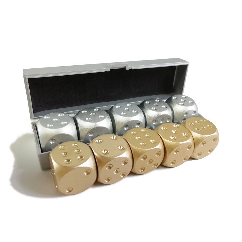 Yahtzee Dice Gold Silver Special Edition Game Deluxe Spare Parts Rare ...