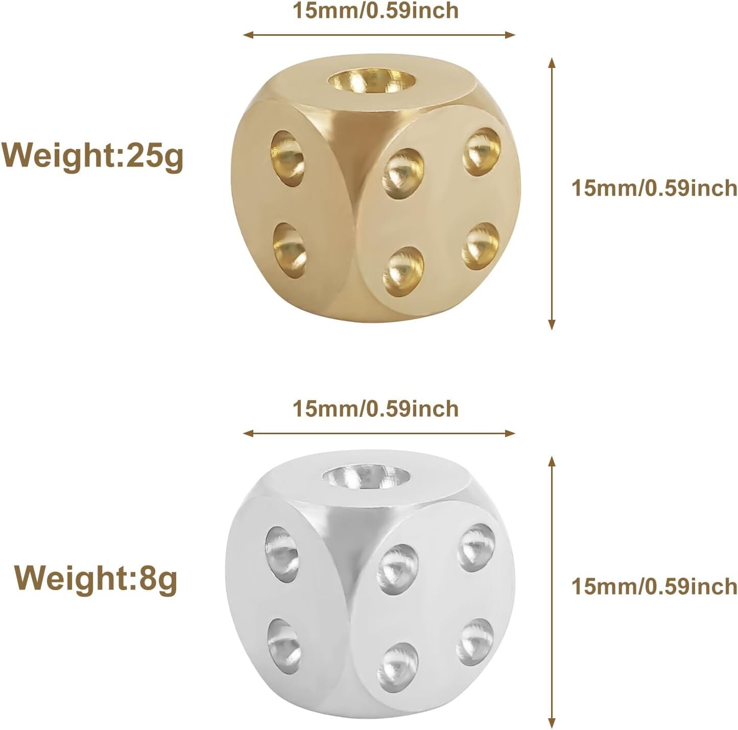 Casino Dice Gold Silver Special Edition Game Deluxe Spare Parts Rare ...