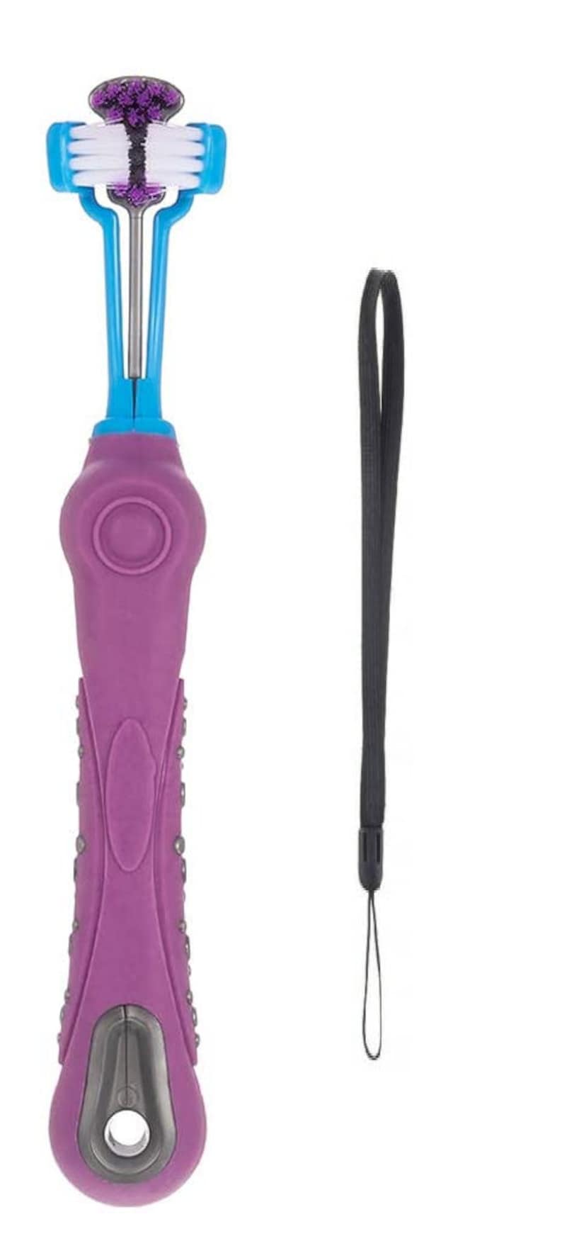 Disability Toothbrush and Wrist Strap Easy Hold Dexterity 3-sided ...