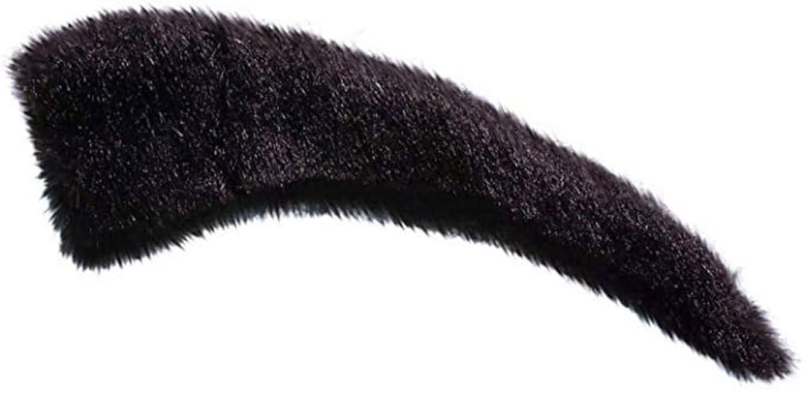 Comedy Eye Brows and Moustache Self Adhesive Fake Stick on Black ...