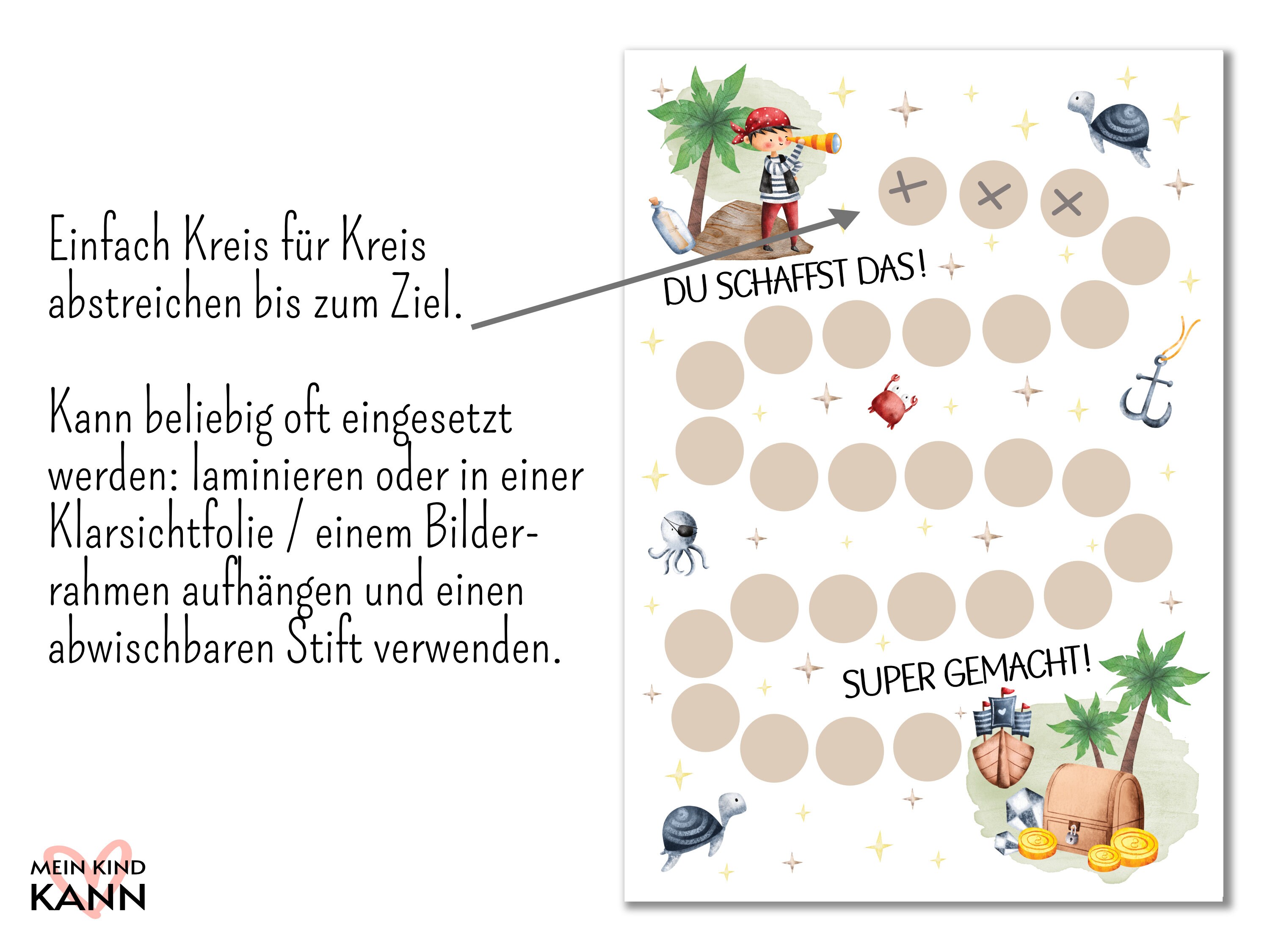 Pirate Reward Chart for Children as a Pdf Reward System - Etsy Australia