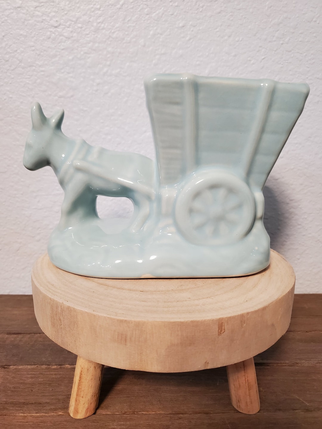 Mccoy Pottery Donkey & Cart Planter - Etsy