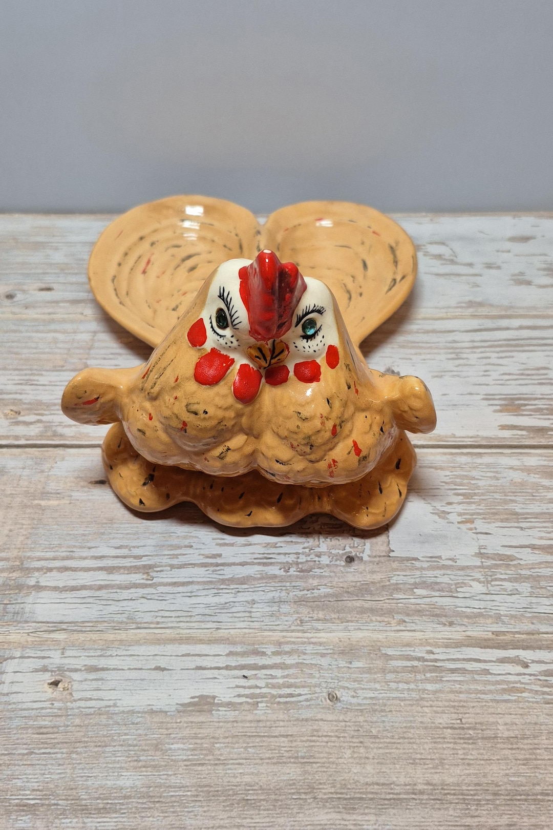 Rooster and Hen Double Spoon Rest - Etsy