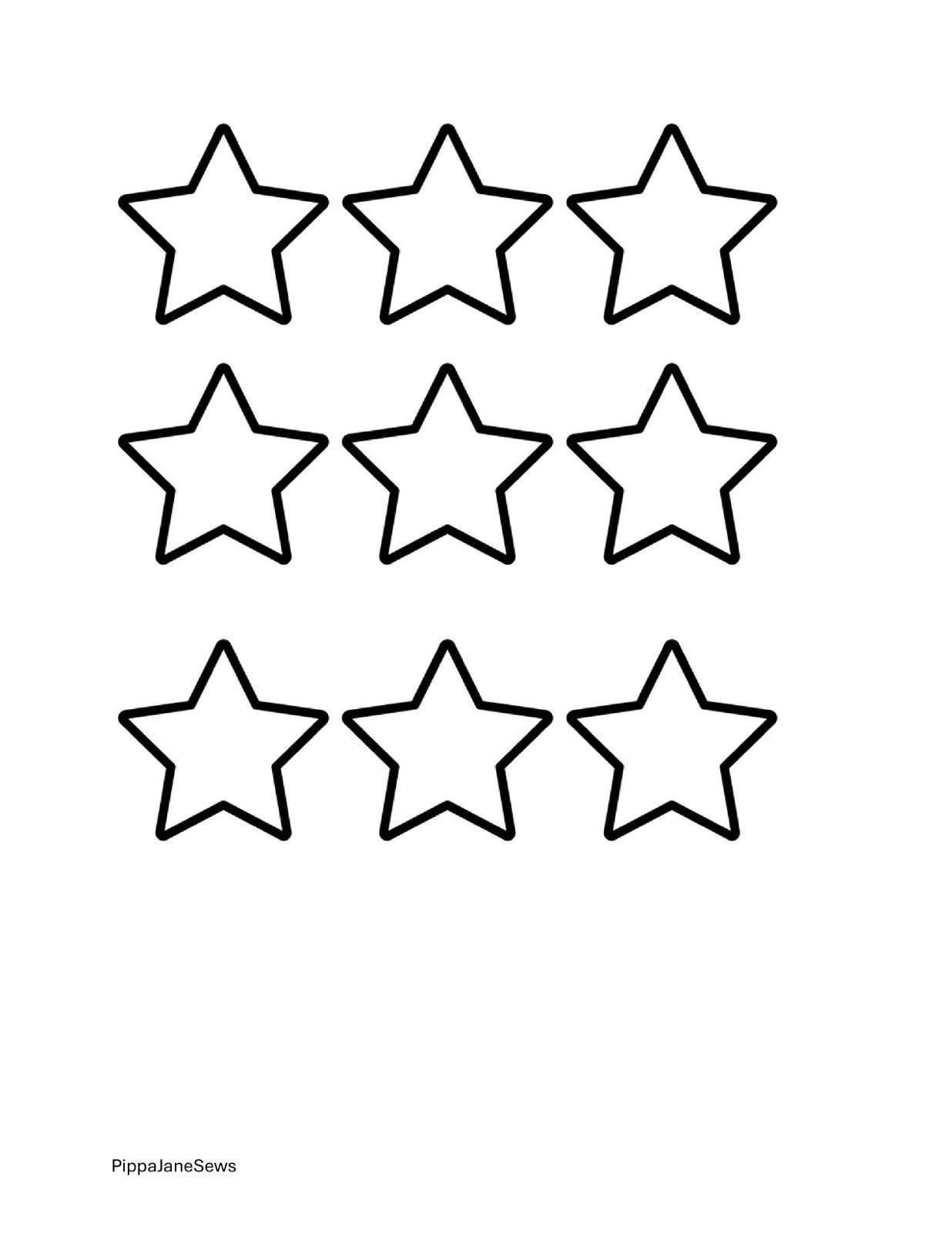 4.5cm Pdf Star Pattern - Etsy