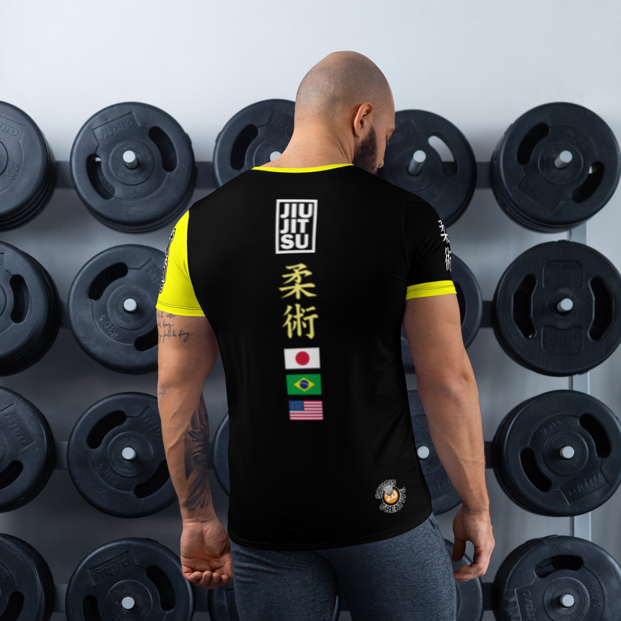 Brazilian Jiu Jitsu Rash Guard | Japanese Characters | Compression ...