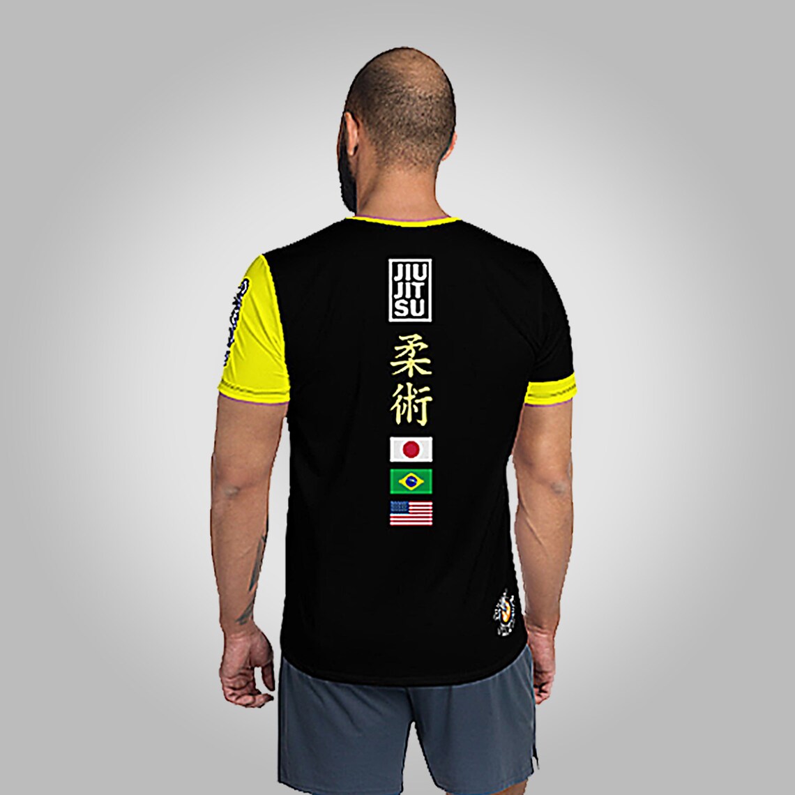 Brazilian Jiu Jitsu Rash Guard | Japanese Characters | Compression ...