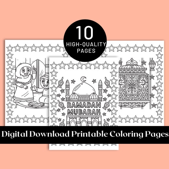 Islamic Art Coloring Pages Ramadan