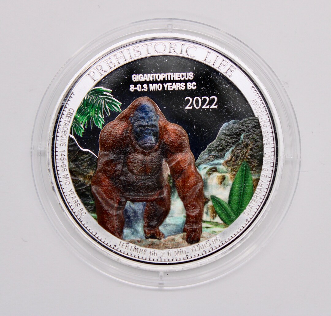 2022 Congo Prehistoric Life Gigantopithecus Colorized 1 Oz - Etsy
