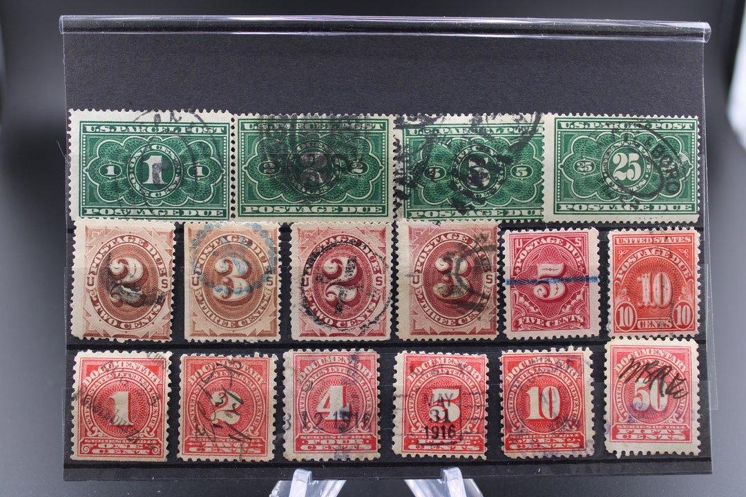 Old US Stamps, Bob Mixed Used Collection, 1879 Postage Due, 1913 Parcel ...