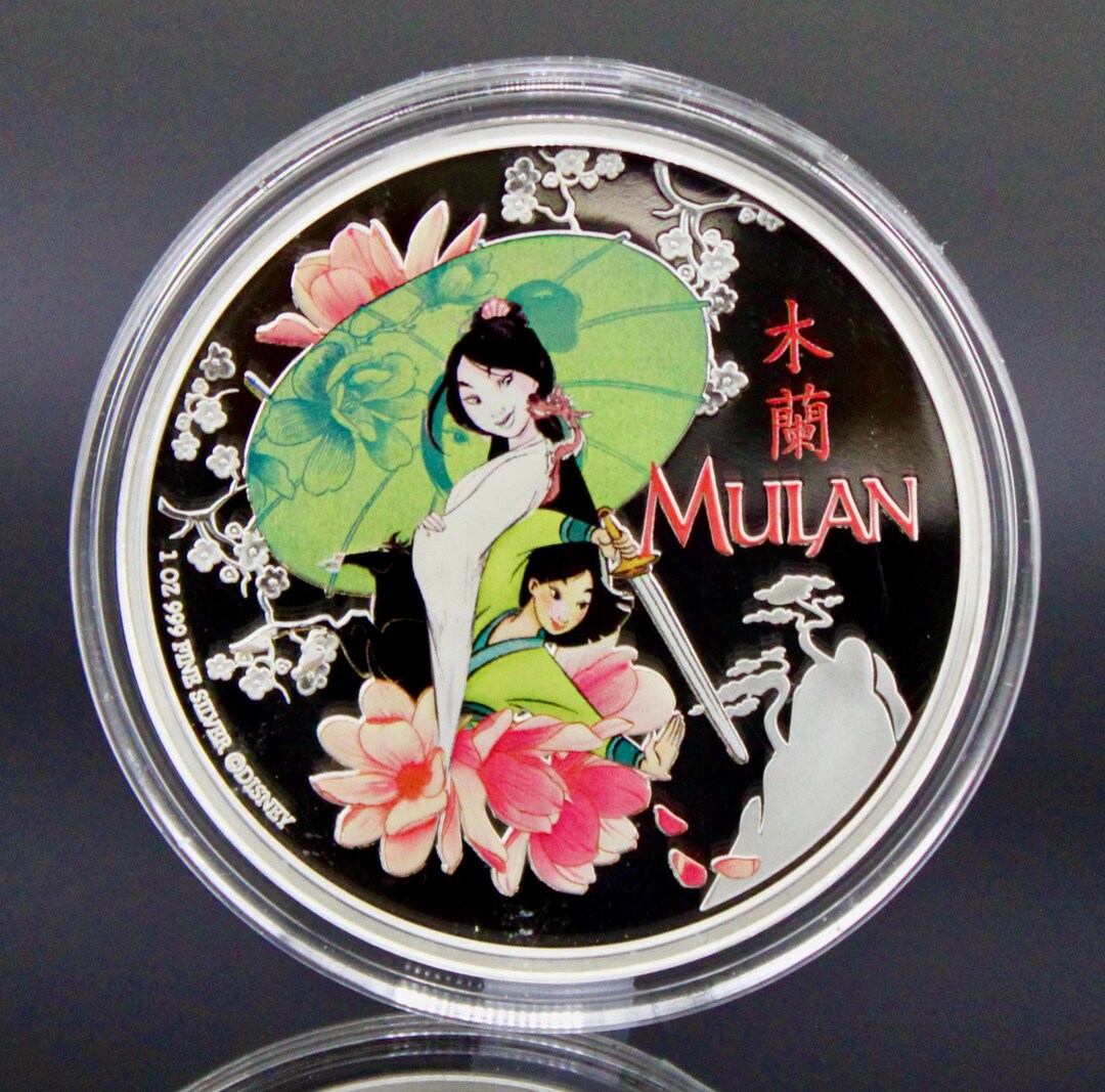 2021 NUIE Mulan - Disney Princess Series, Colorized 1 Oz .999 Silver ...