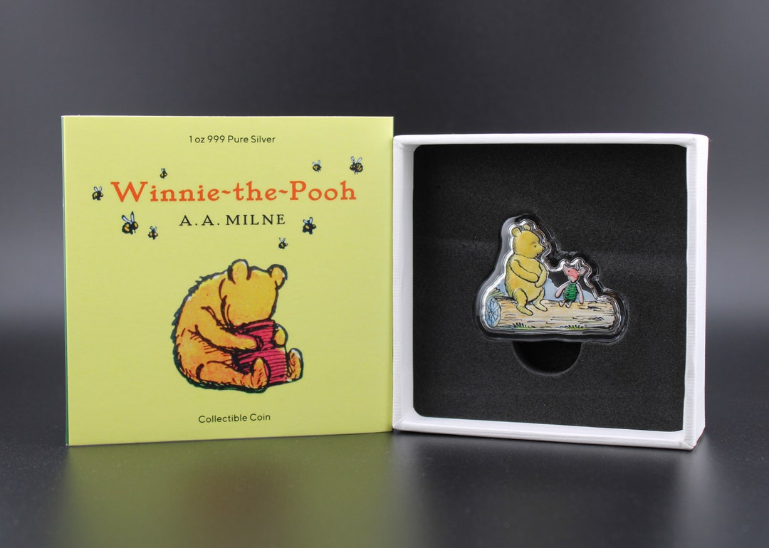 2022 Chad Winnie the Pooh and Piglet Shaped Coin, Colorized 1 Oz .999 ...