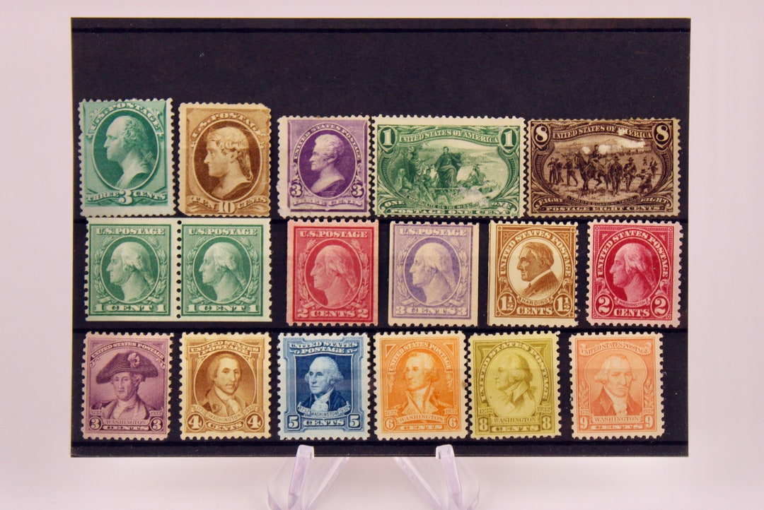 Old US Stamps, Mixed Collection of Mint Stamps From 1873-1932, Scott ...